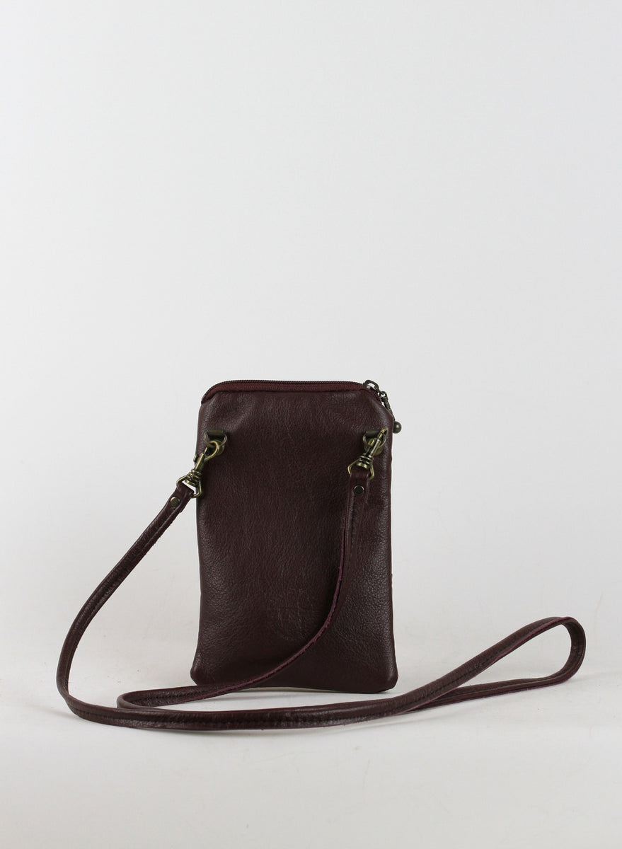 Burgundy Mini Junior Bag | Atelier V Cuir | Atelier La Pomme